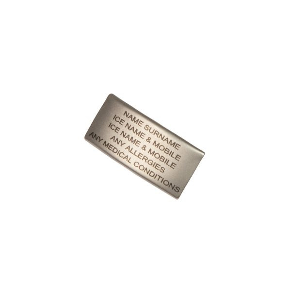 ICE ID - Thin Curved Replacement Tag Only - ICE ID UK