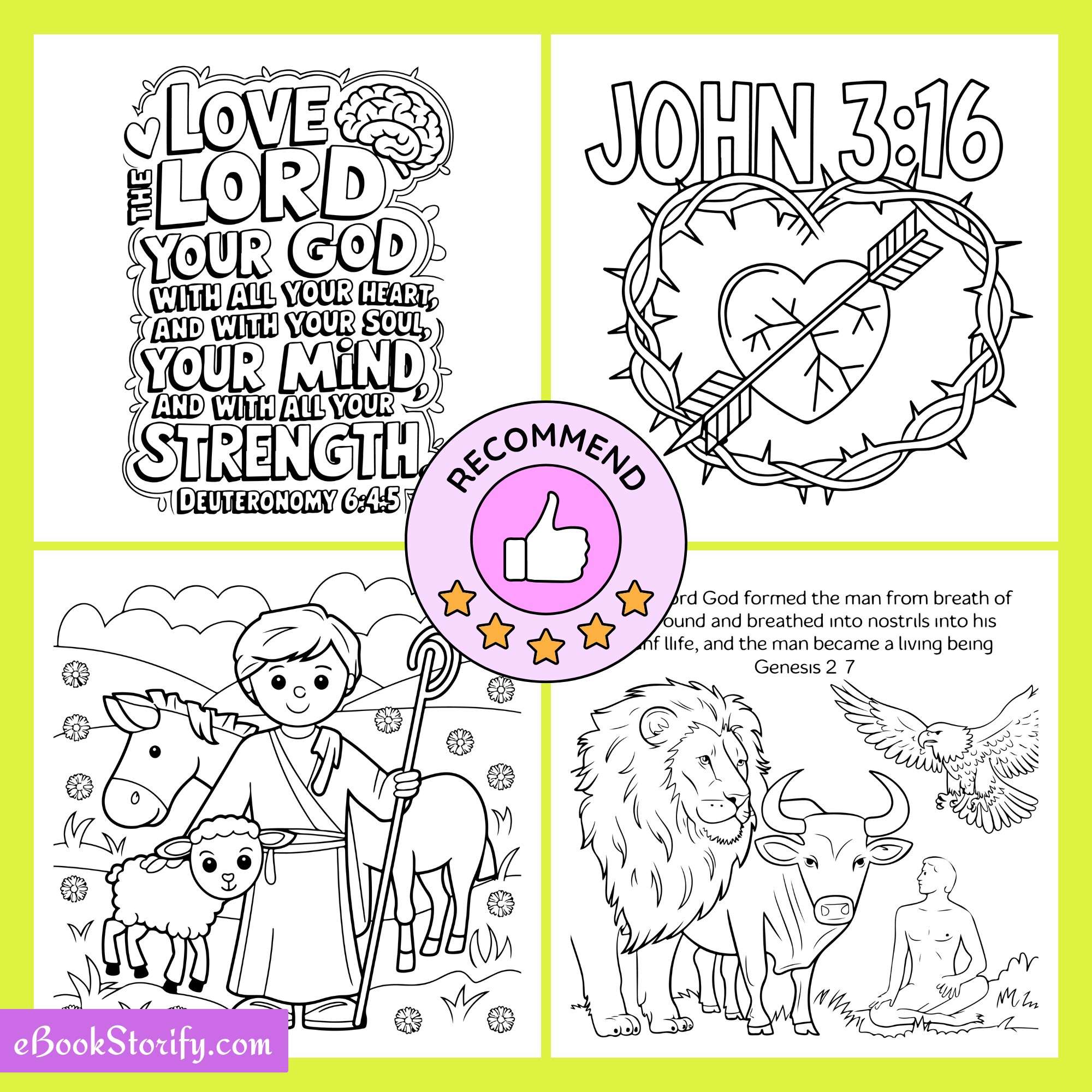 john 3 16 coloring book