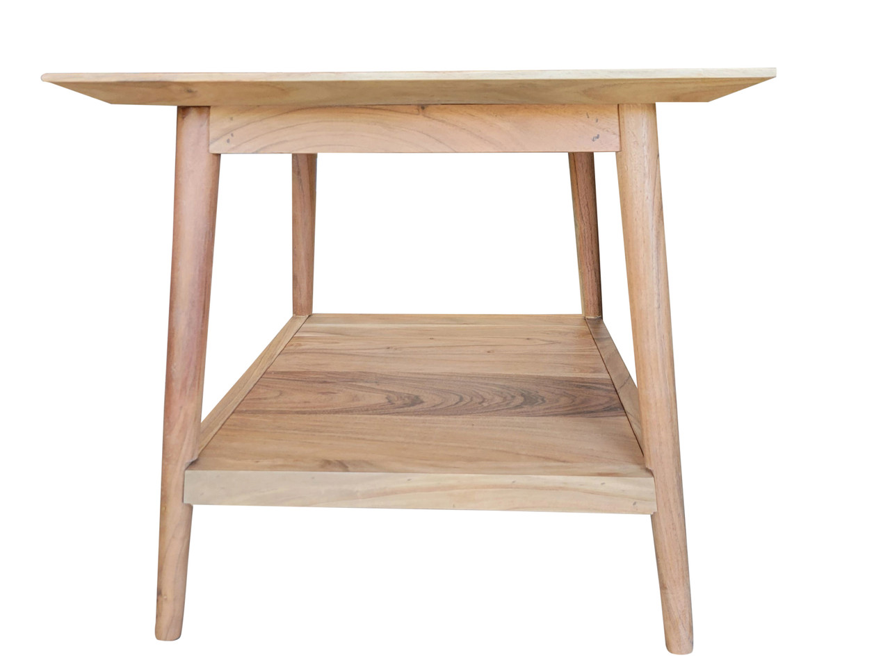 Solid Acacia Wood End Table | Casual Contemporary Living