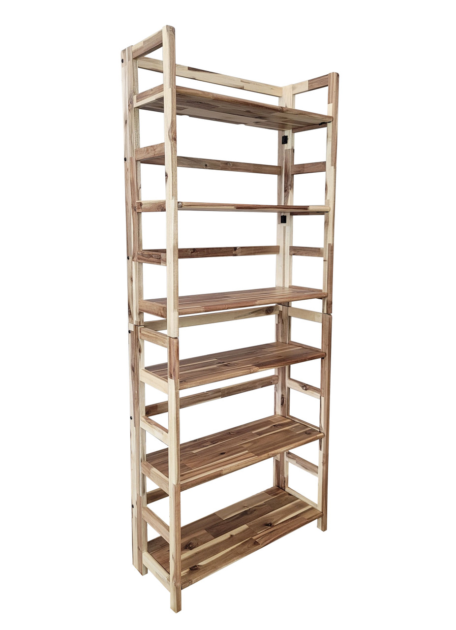 Acacia Folding Bookcase | Casual Contemporary Living