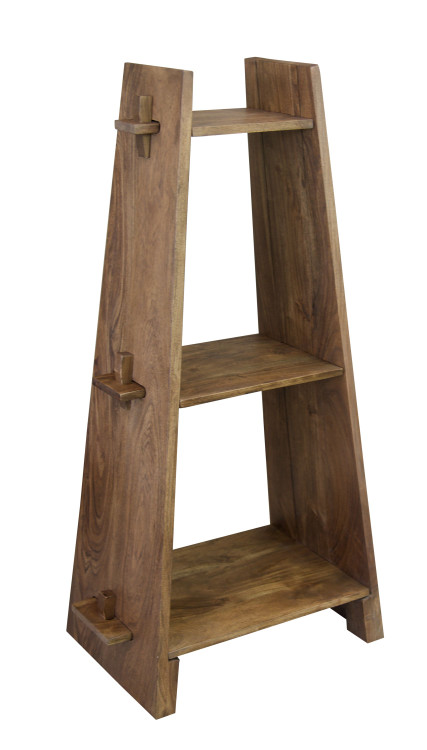 Acacia 3-Tier A-frame Bookcase - Eccostyle