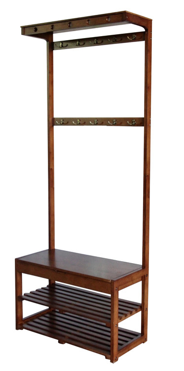 Bamboo Entryway Hall Tree | Eccostyle by Casual Contemporary Living