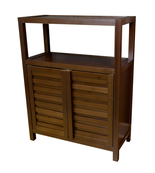 Solid Bamboo Spa or Bath 2 Door Utility Cabinet | Eccostyle by Casual ...