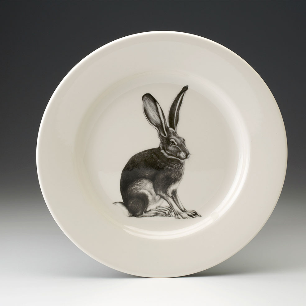 Dinner Plate: Sitting Hare - Laura Zindel Design