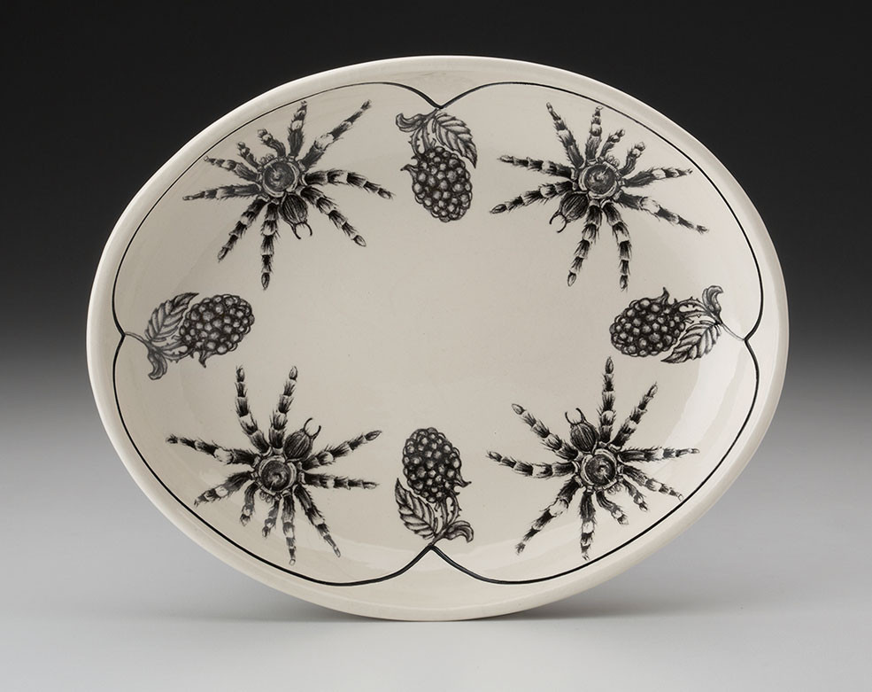 Small Serving Dish: Tarantula Spider - Laura Zindel Design