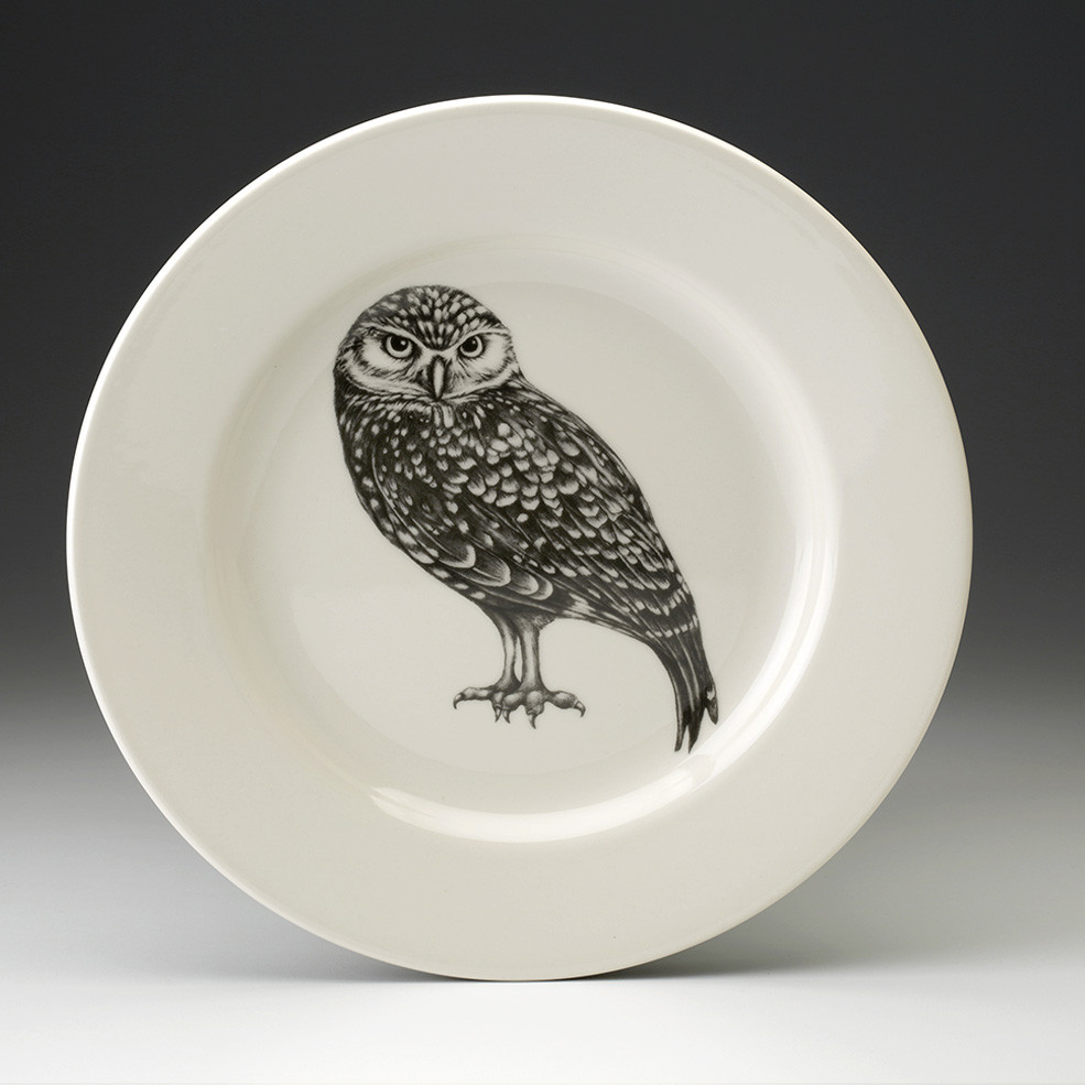 Dinner Plate: Burrowing Owl - Laura Zindel Design