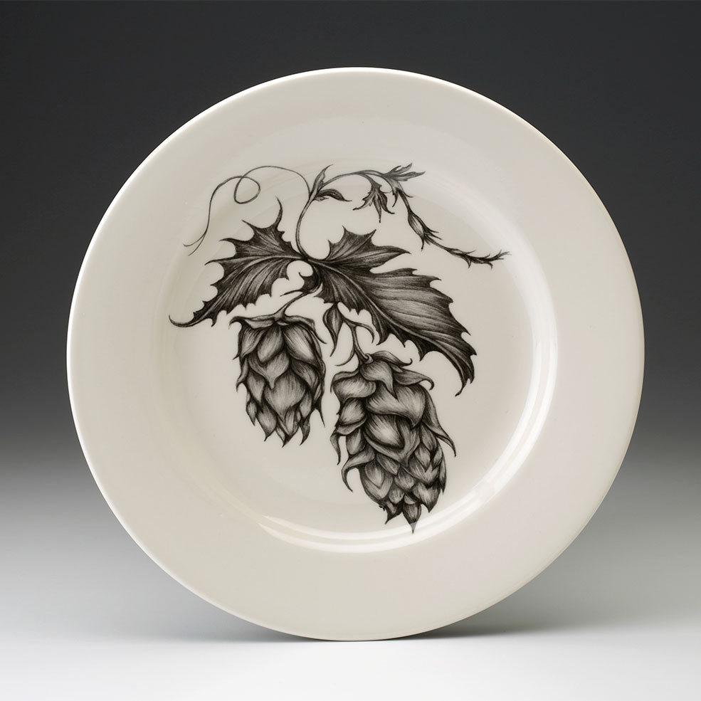 Dinner Plate: Hops #2 - Laura Zindel Design