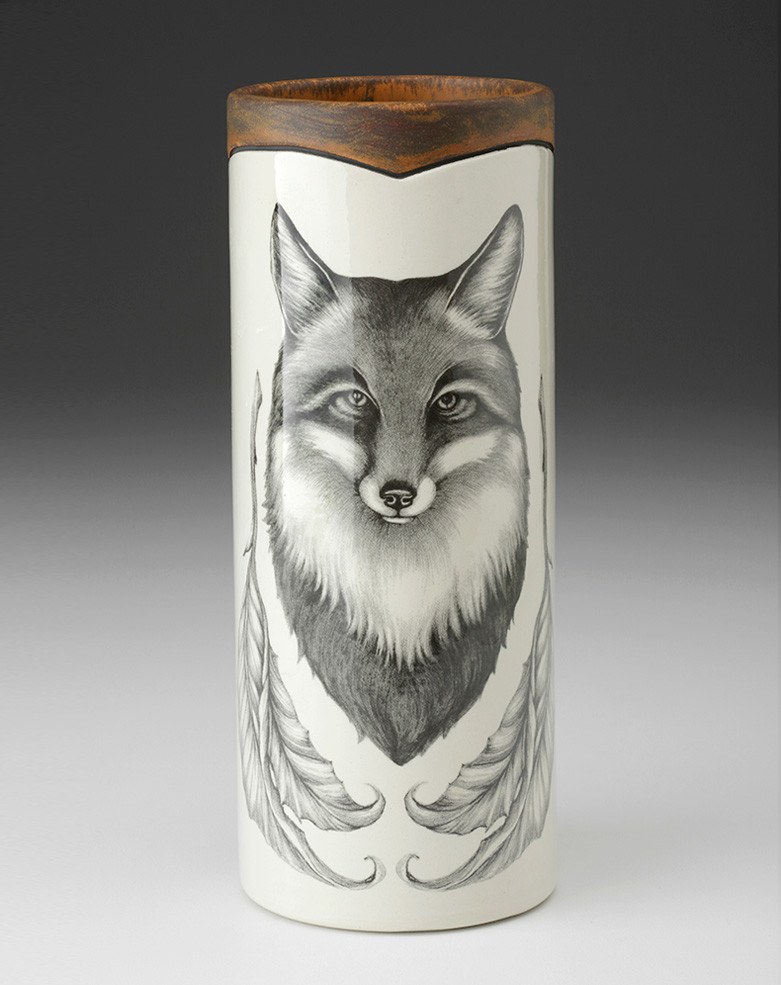 Small Vase: Fox Portrait - Laura Zindel Design