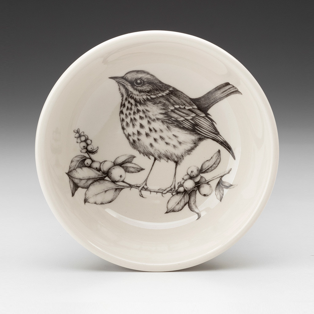 Cereal Bowl: Hermit Thrush - Laura Zindel Design