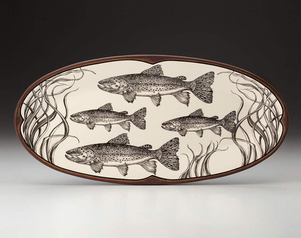 Fish Platter: Brown Trout - Laura Zindel Design