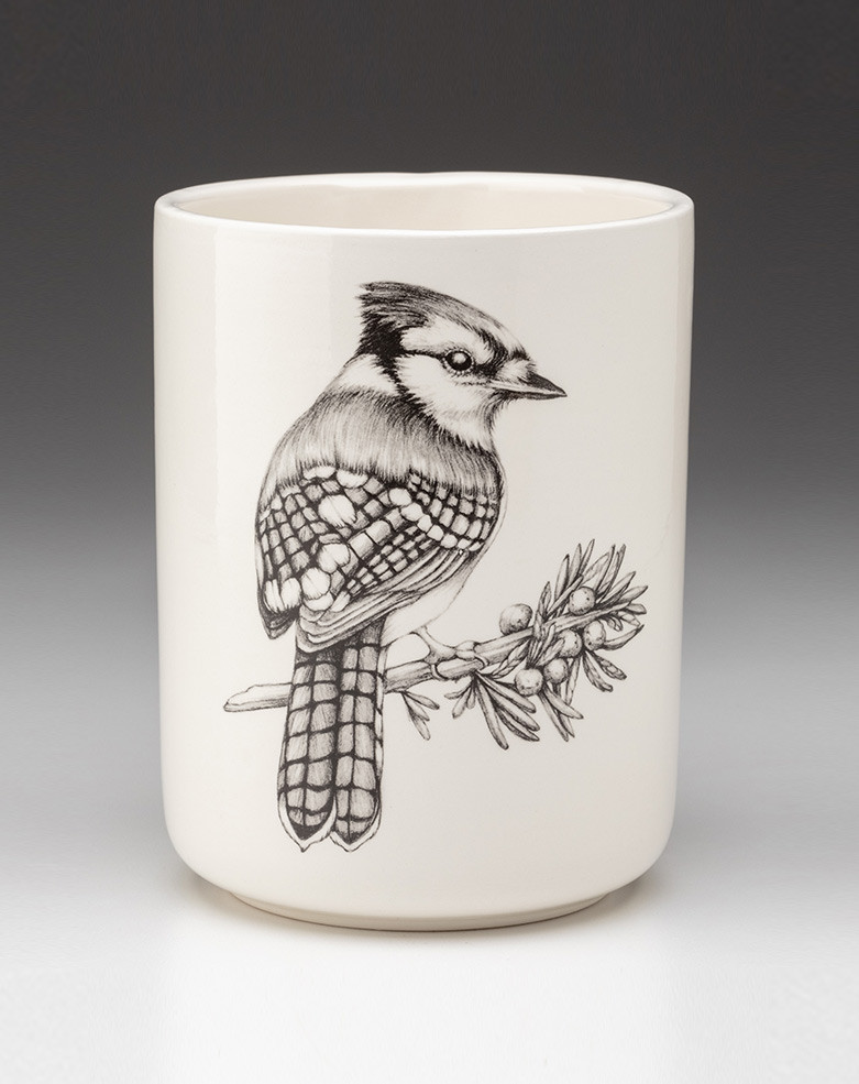 Utensil Cup: Blue Jay - Laura Zindel Design