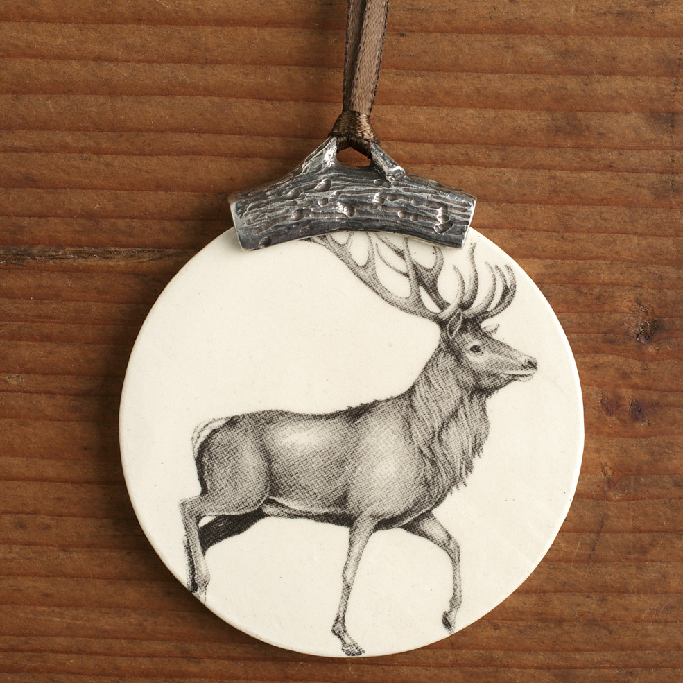 Ornament: Red Buck - Laura Zindel Design