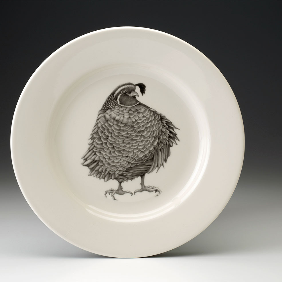 Dinner Plate: Quail #3 - Laura Zindel Design