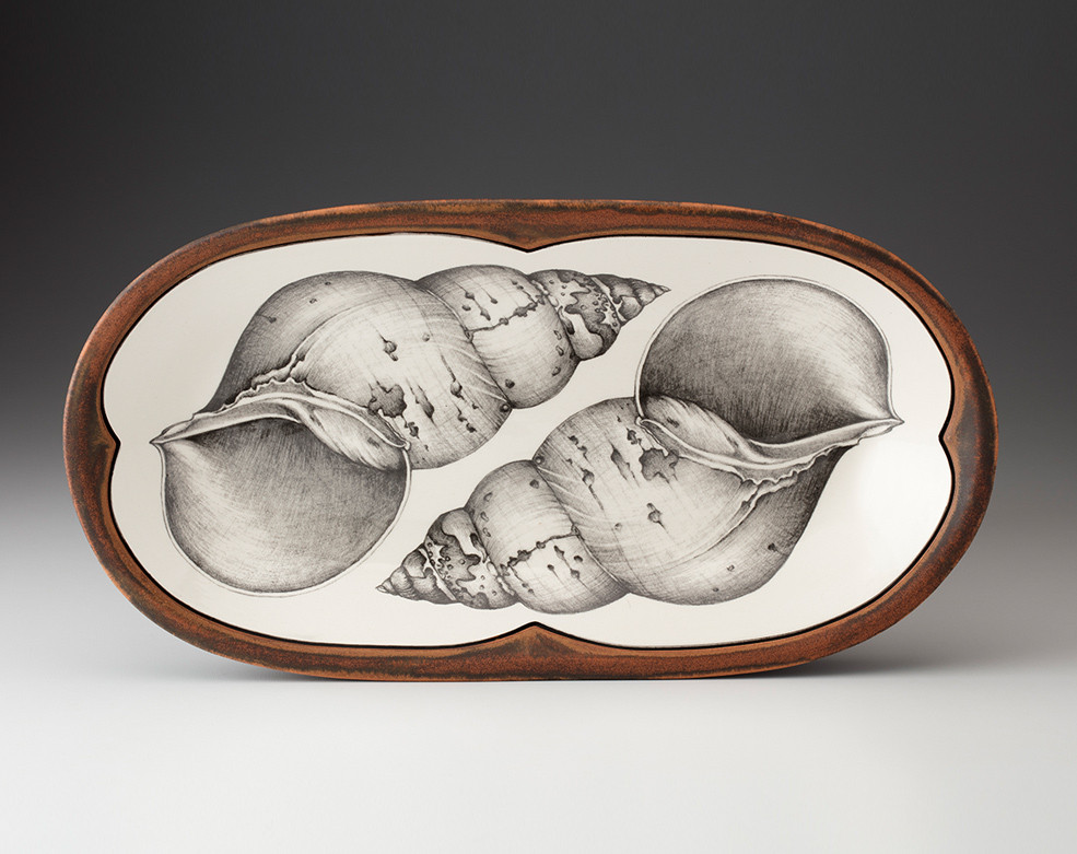 Rectangular Serving Dish: Snail Shell - Laura Zindel Design