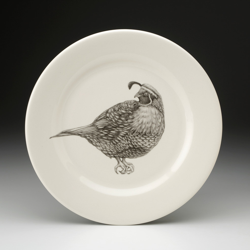 Dinner Plate: Quail #4 - Laura Zindel Design