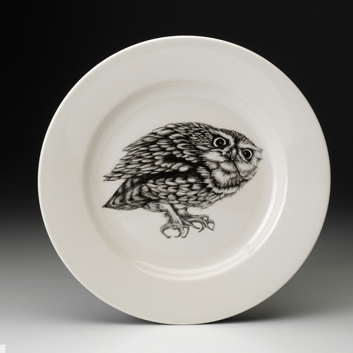 Dinner Plate: Screech Owl #2 - Laura Zindel Design
