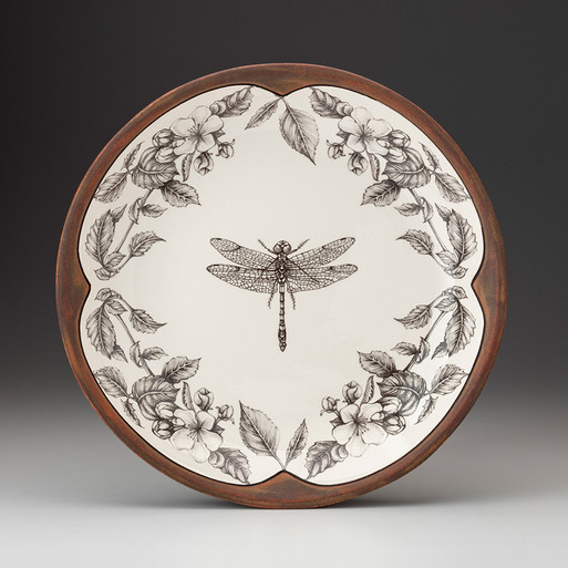 Small Round Platter: Dragonfly - Laura Zindel Design