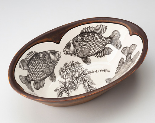 Large Serving Dish: Rock Bass - Laura Zindel Design
