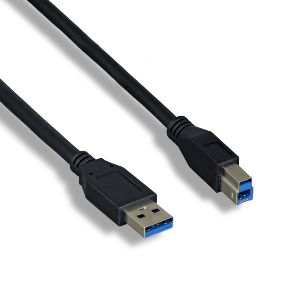 15ft USB 3.0 A Male to B Male Cable, Black