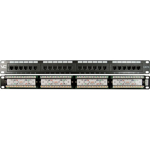 24 Port CAT6 patch panel solid construction