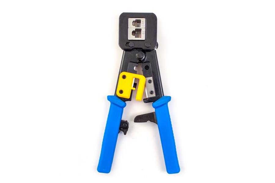 Crimp Tool For RJ45 Feed Through Keystone Jacks