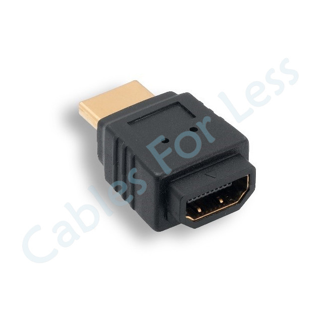 In-Line HDMI Cable Coupler, Audio And Video Male To Female