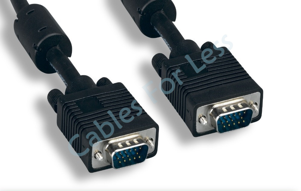 15 Foot Svga Cable | Ferrite Cores | SVGA Cables