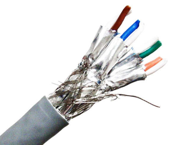 Cat 7 Cable - 15 Foot Patch Cable Blue STP Shielded 600MHz