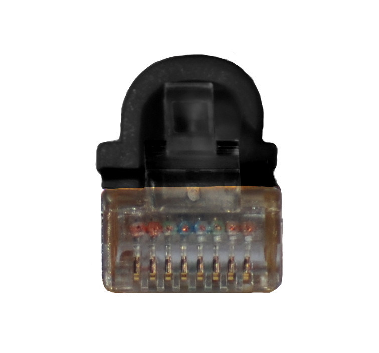 CAT 6 Shielded - 50 Foot Black STP Cable with snagless boots