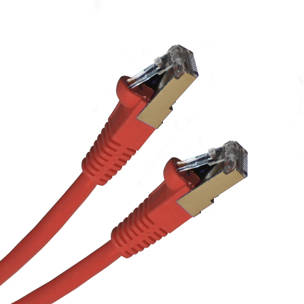 CAT 6 Shielded Cable - 10 Foot Red STP with snagless boots
