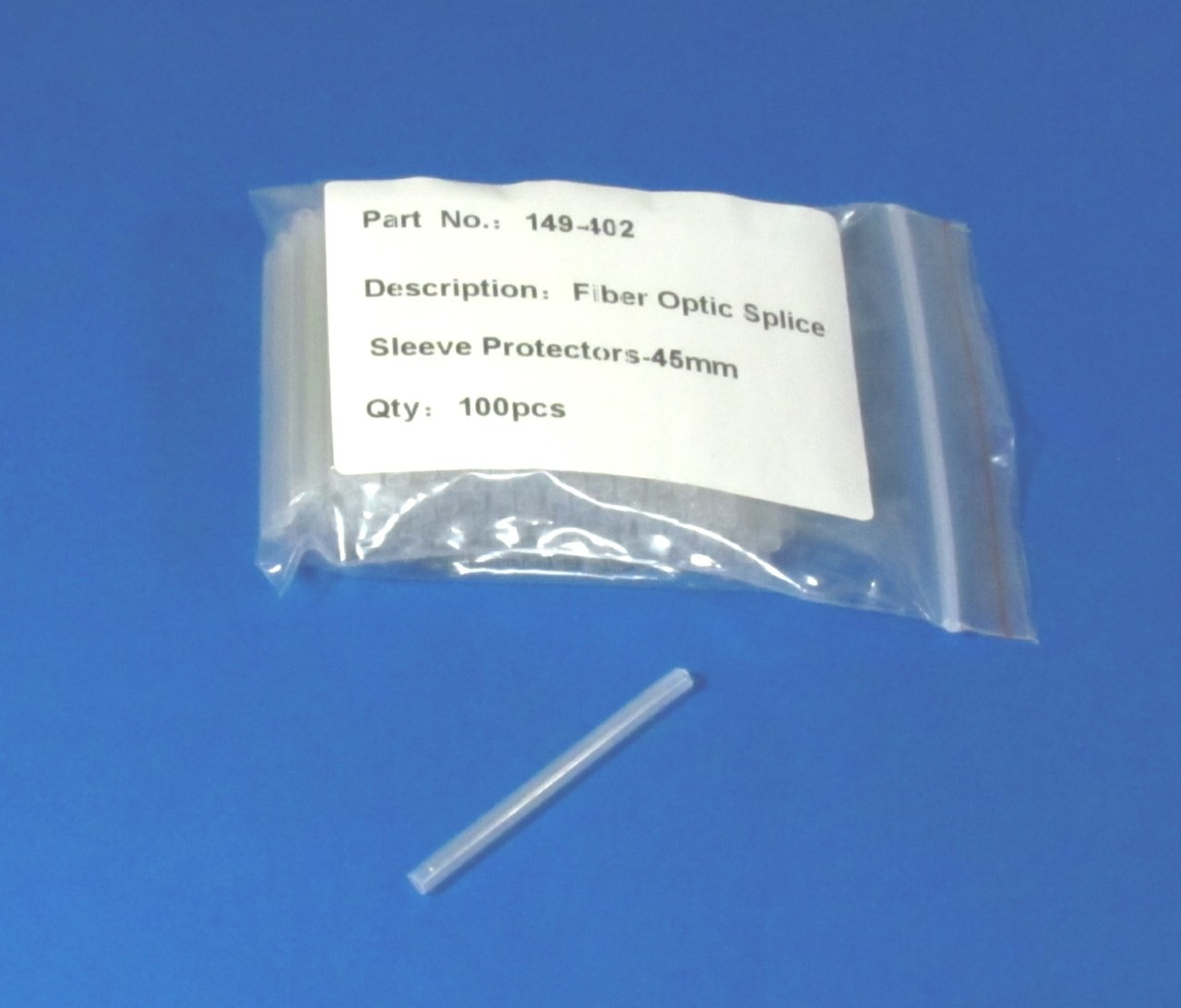 Fiber Optic Splice Sleeve/ Protectors- 45mm- Pack 100