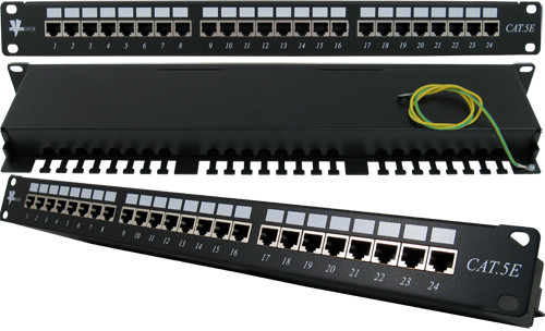 24 Port Cat5 patch panel 1U and UL approved