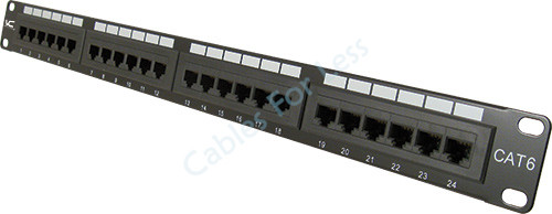 24 Port CAT6 patch panel solid construction