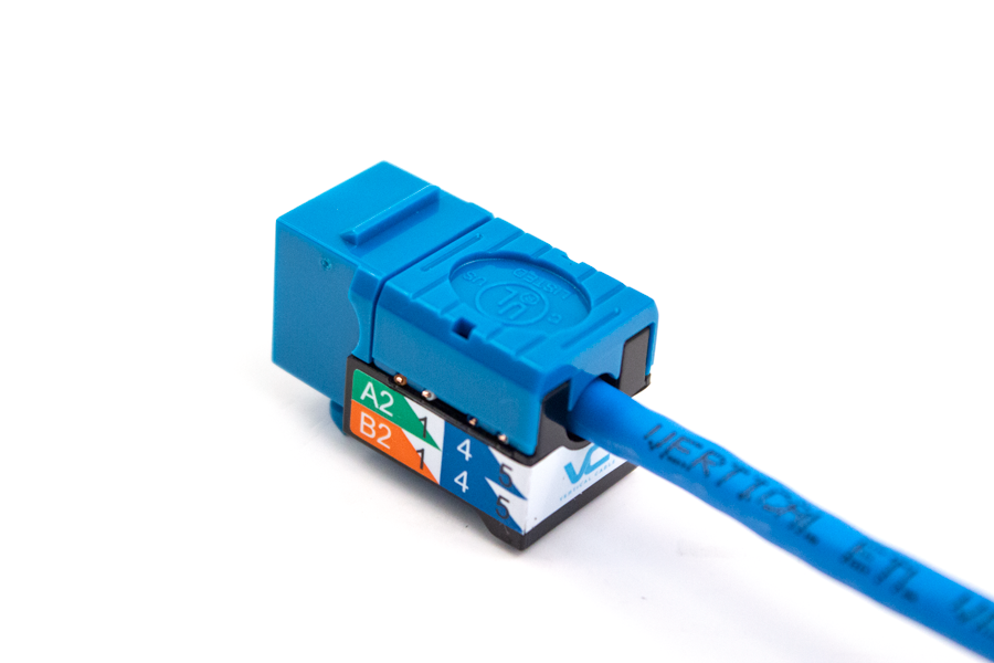 Punchdown CAT6 Keystone Jack - Green from Cables For Less
