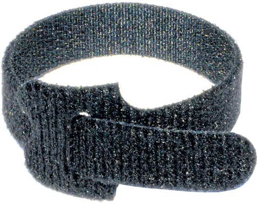 12 inch Velcro Tie Wraps black, 50 Pack (12″ x 1/2″)