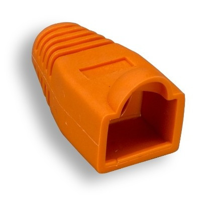 Bag Of 50 RJ45 Cat6 Boots - Orange