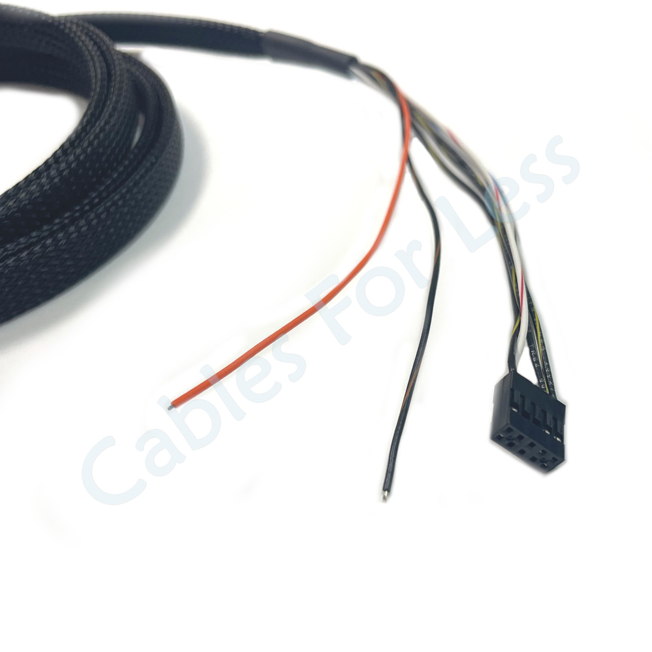 9-Pin Round Female Connector to 10-Pin Rectangular Connector