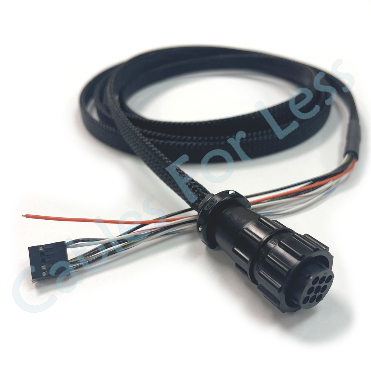 9-Pin Round Female Connector to 10-Pin Rectangular Connector