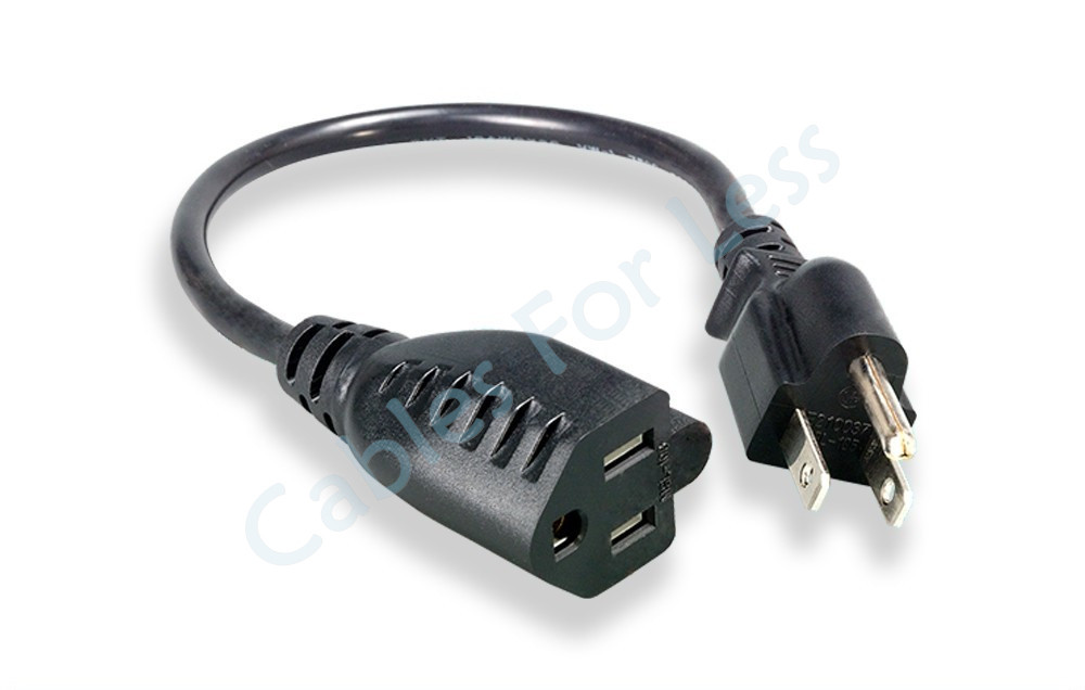 3 Foot Power Extension Cord | Quality Cables