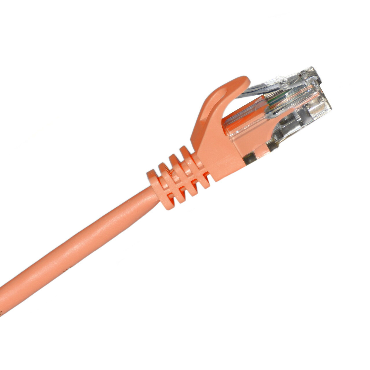 CAT6 Ethernet - Orange patch cables with snagless boot.