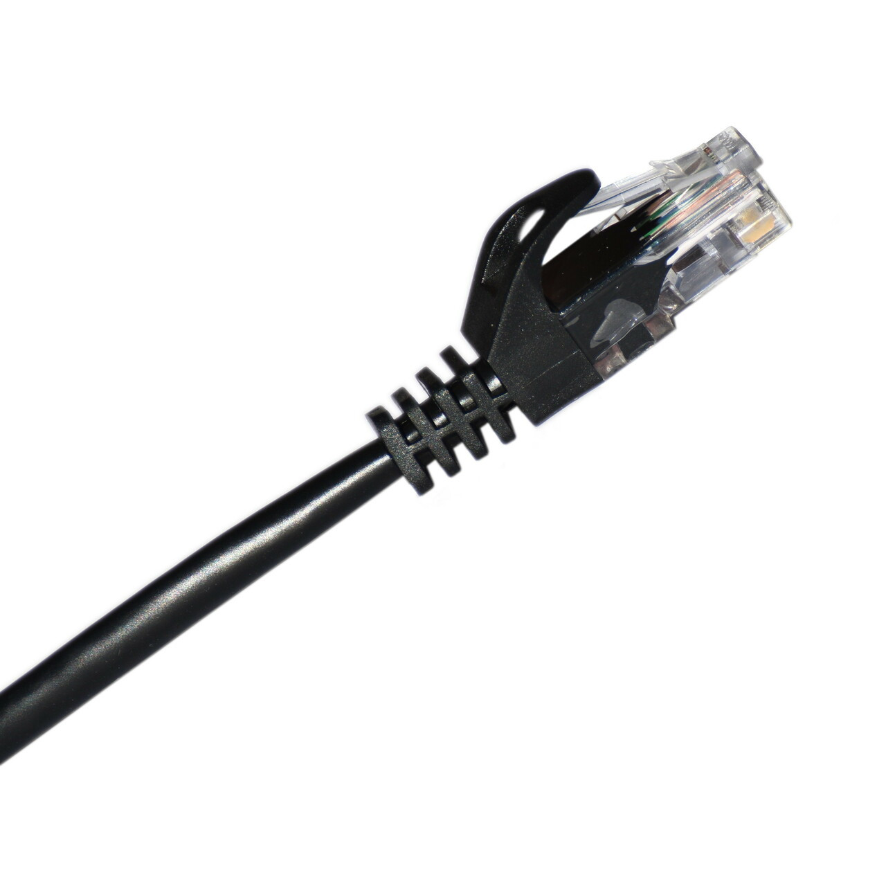 Black CAT5 Cables - Patch Cords from 6 inches to 100 foot.