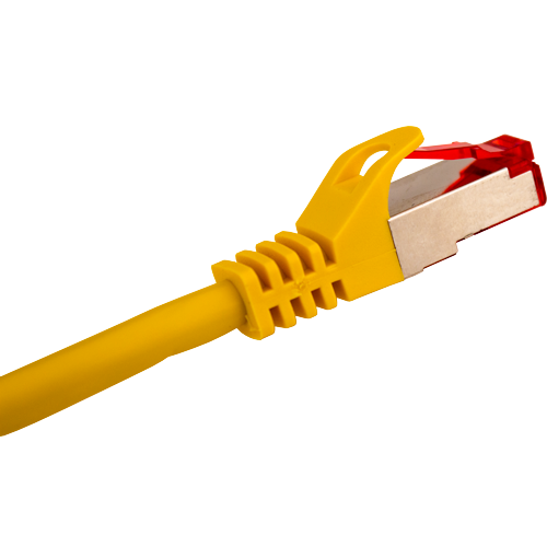 CAT6A Shielded Ethernet Cables - 1 to 25 Foot Yellow Patch Cords