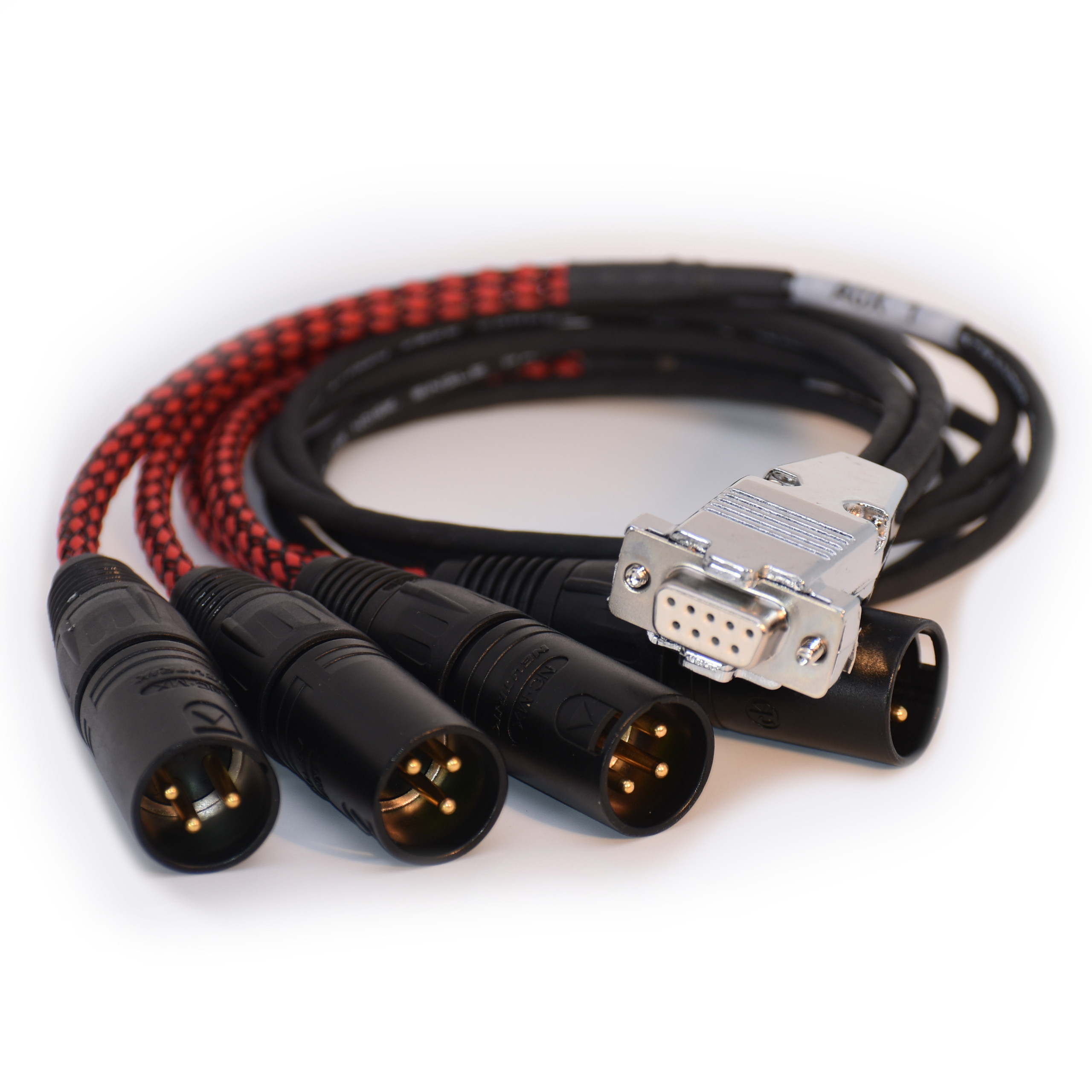 Custom DB9 to multiple XLR connectors