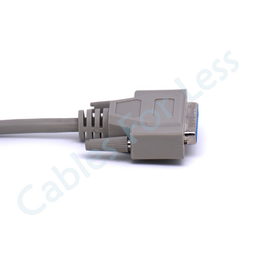 15 Foot Serial DB25 Male To Female Cable
