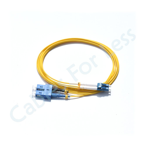 OS2 Fiber Single Mode LC vs SC Patch Cable 3 Meter LC SC Fiber
