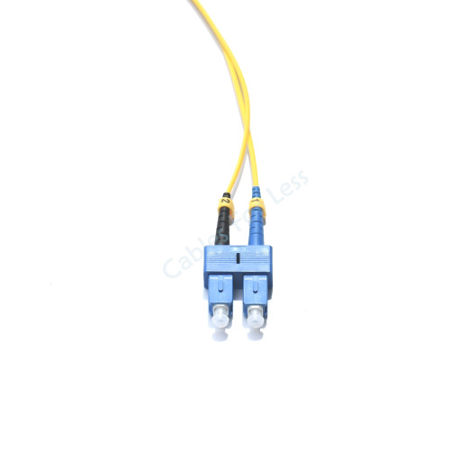 OS2 Fiber Single Mode LC vs SC Patch Cable 3 Meter LC SC Fiber