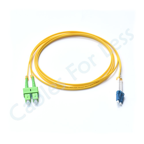 SC APC 10 Meter Fiber, Singlemode Duplex, SC/APC vs LC/UPC