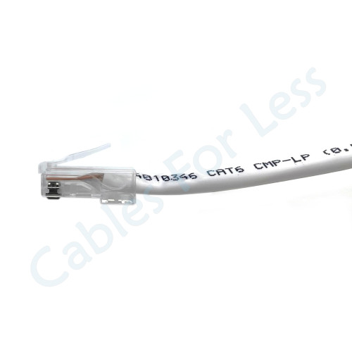 Cat6e Plenum Cable, 10' White - Ethernet - Cables for Less