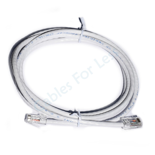 Cat6 Plenum Grade with Solid Conductor, 30' White