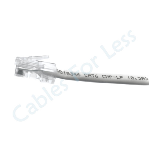Cat 6e Cable Plenum Rated, 300' White - Cables for Less